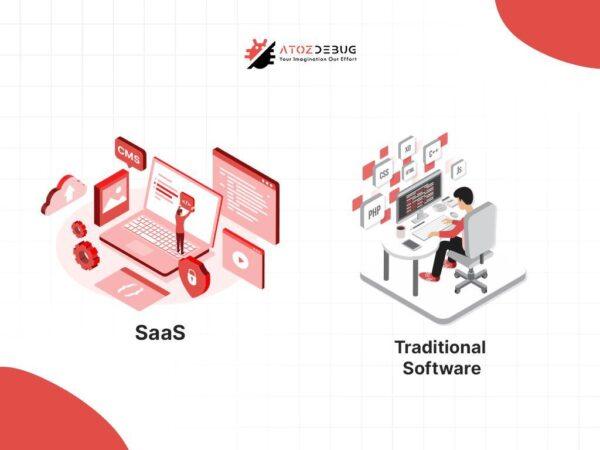 SaaS vs Traditional Software Differences in 2025 - ATOZDEBUG